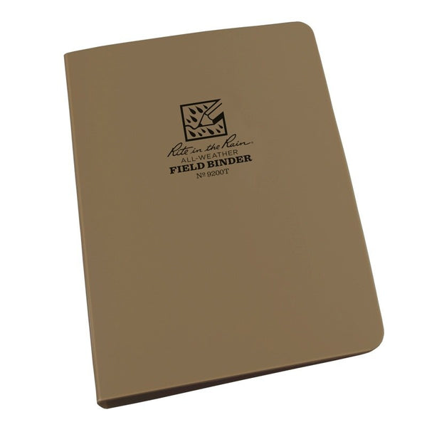 Rite in the Rain Waterproof Field Ring Binder - 9200T Coyote Tan